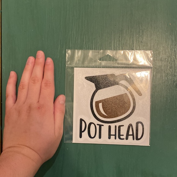 Sticker Cabana | Other | Pothead Coffee Pot Car Stickerlaptop Sticker ...